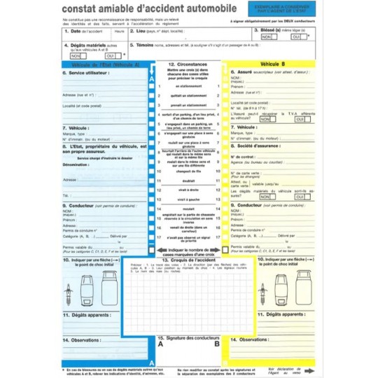 Constat européen d'accident